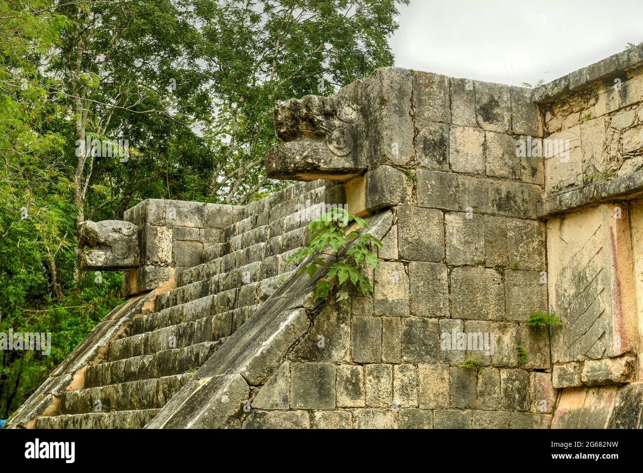Venus Platform in the Great Plaza in Chichen Itza, a large pre ...