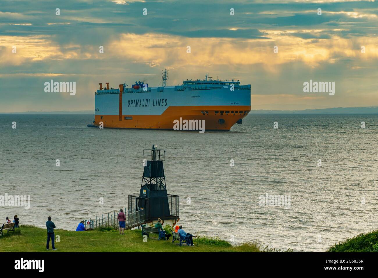 Grande Houston heading into Royal Portbury docks Stock Photo - Alamy