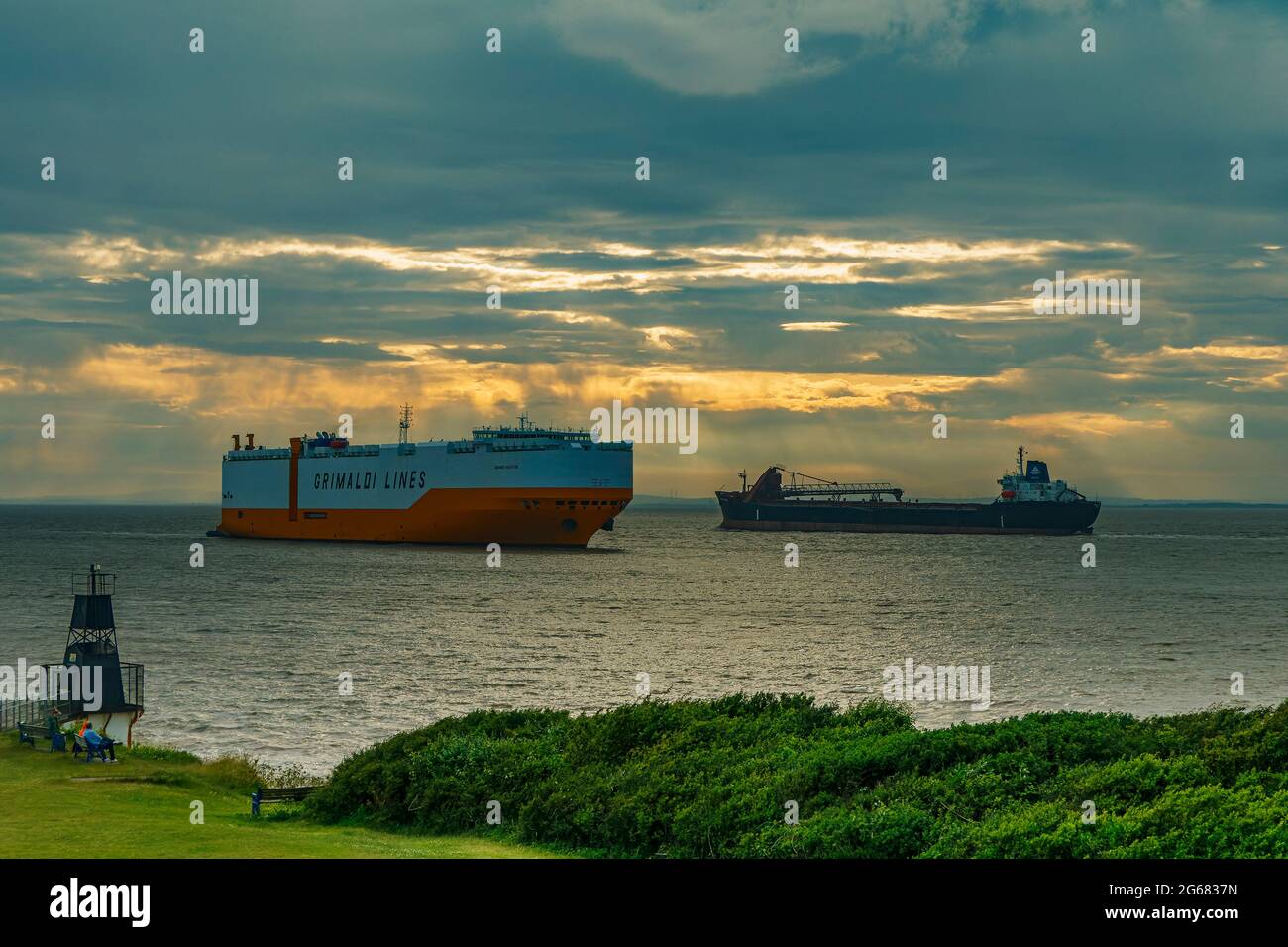 Grande Houston heading into Royal Portbury docks Stock Photo - Alamy