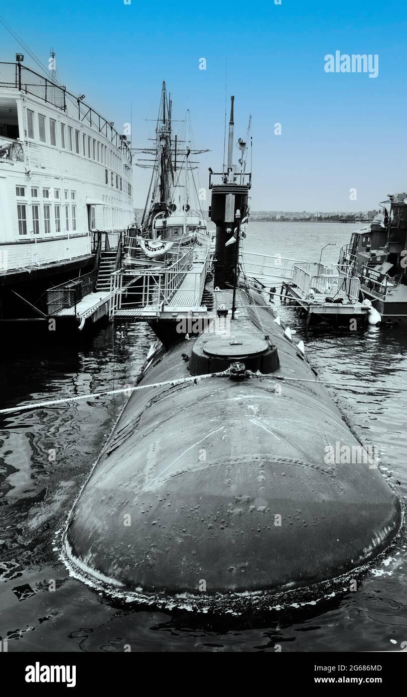 The USS Dolphin, the deepest diving submarine in the world, now retired ...