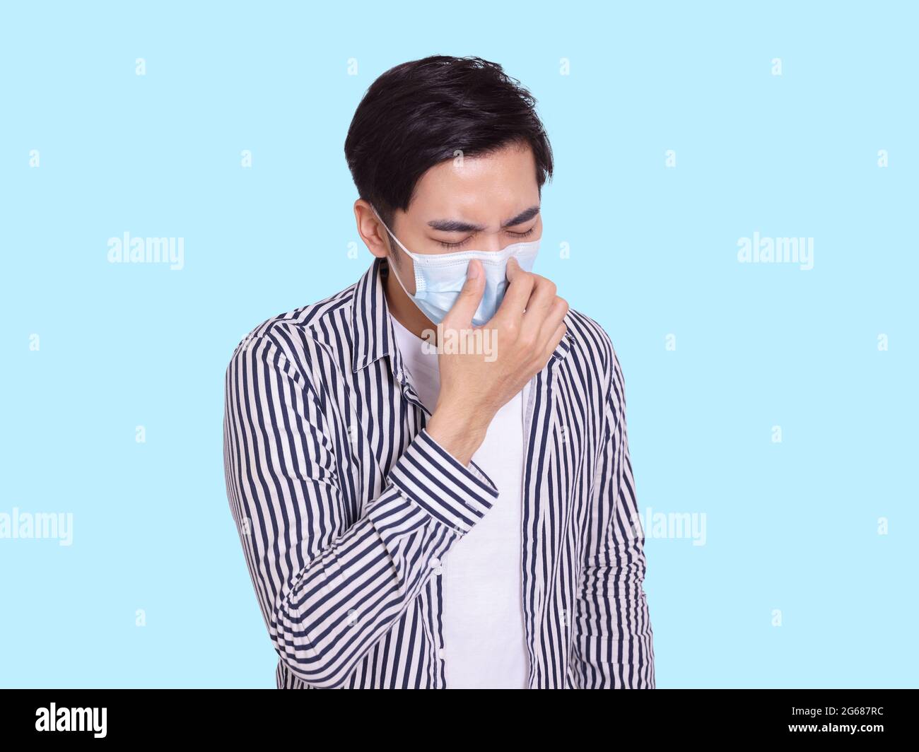 Asian man wearing protective hi-res stock photography and images - Alamy