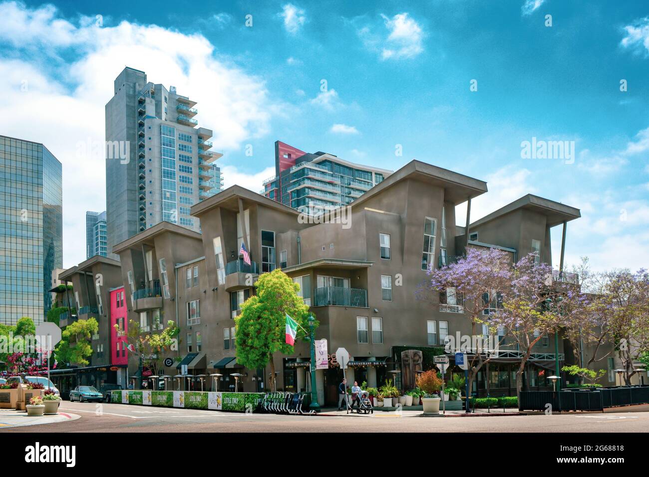 Modern and distinct design of mixed use apartment complex building in ...