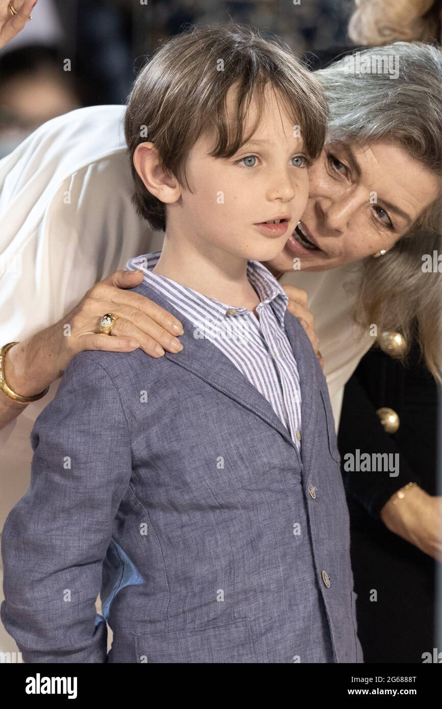 Princess Caroline of Hanover and his grandson Raphael attend the 15th ...