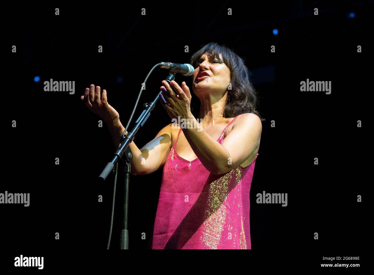 Singer Eva Amaral of the group The musical Amara performs at the Noches ...