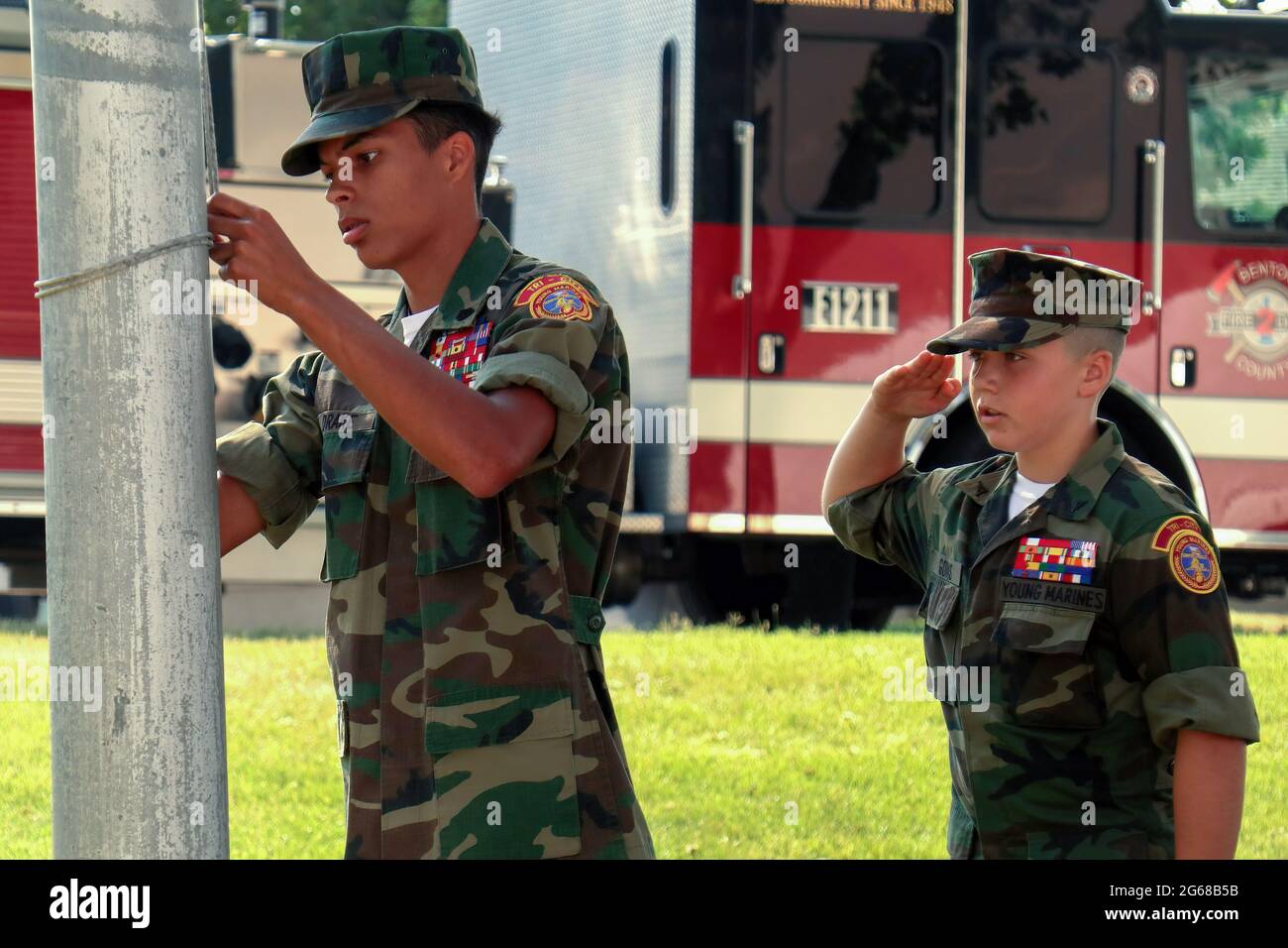 Tri city young marines hi-res stock photography and images - Alamy