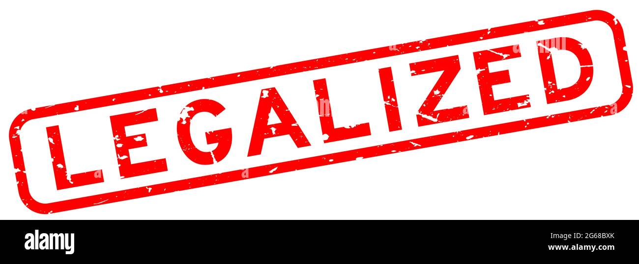 Grunge red legalized word square rubber seal stamp on white background Stock Vector Image & Art ...