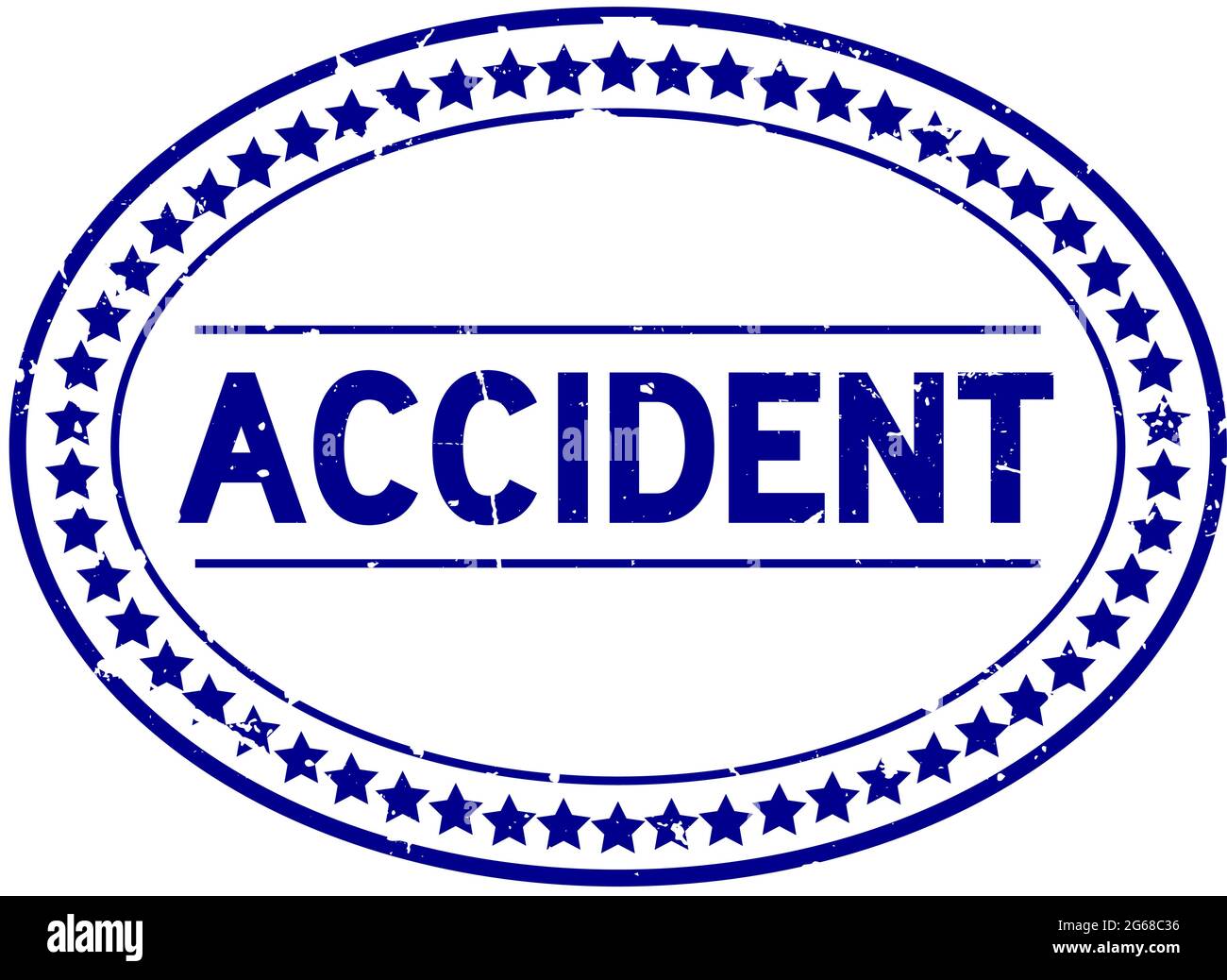 Grunge blue accident word oval rubber seal stamp on white background Stock Vector Image & Art ...