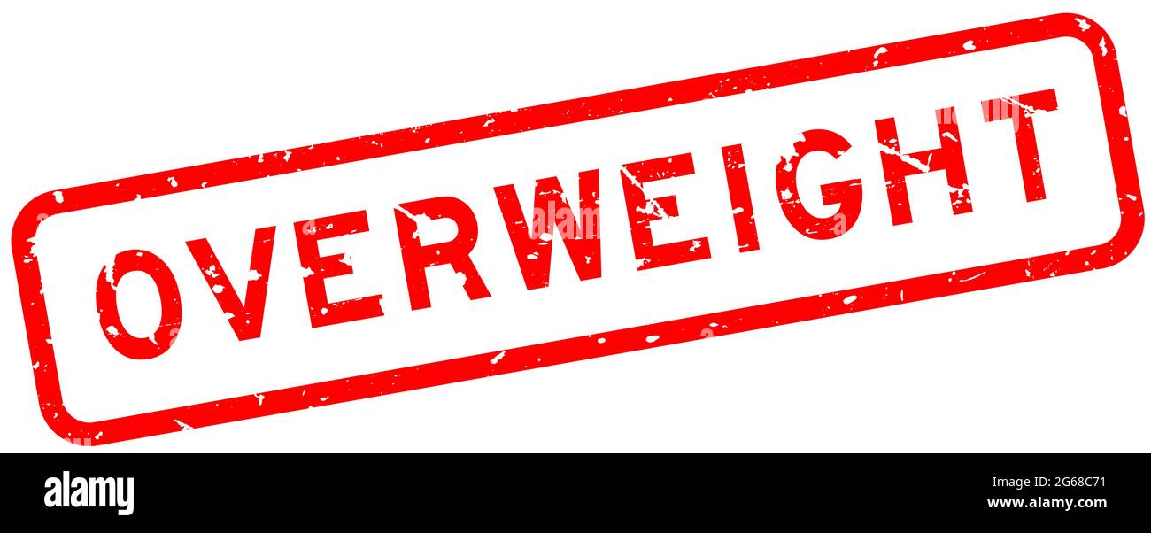 Grunge red overweight word square rubber seal stamp on white background Stock Vector Image & Art ...