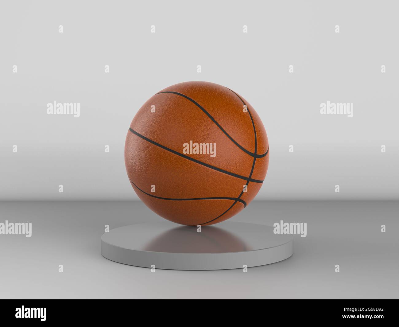 3d rendering basketball ball on grey background Stock Photo - Alamy