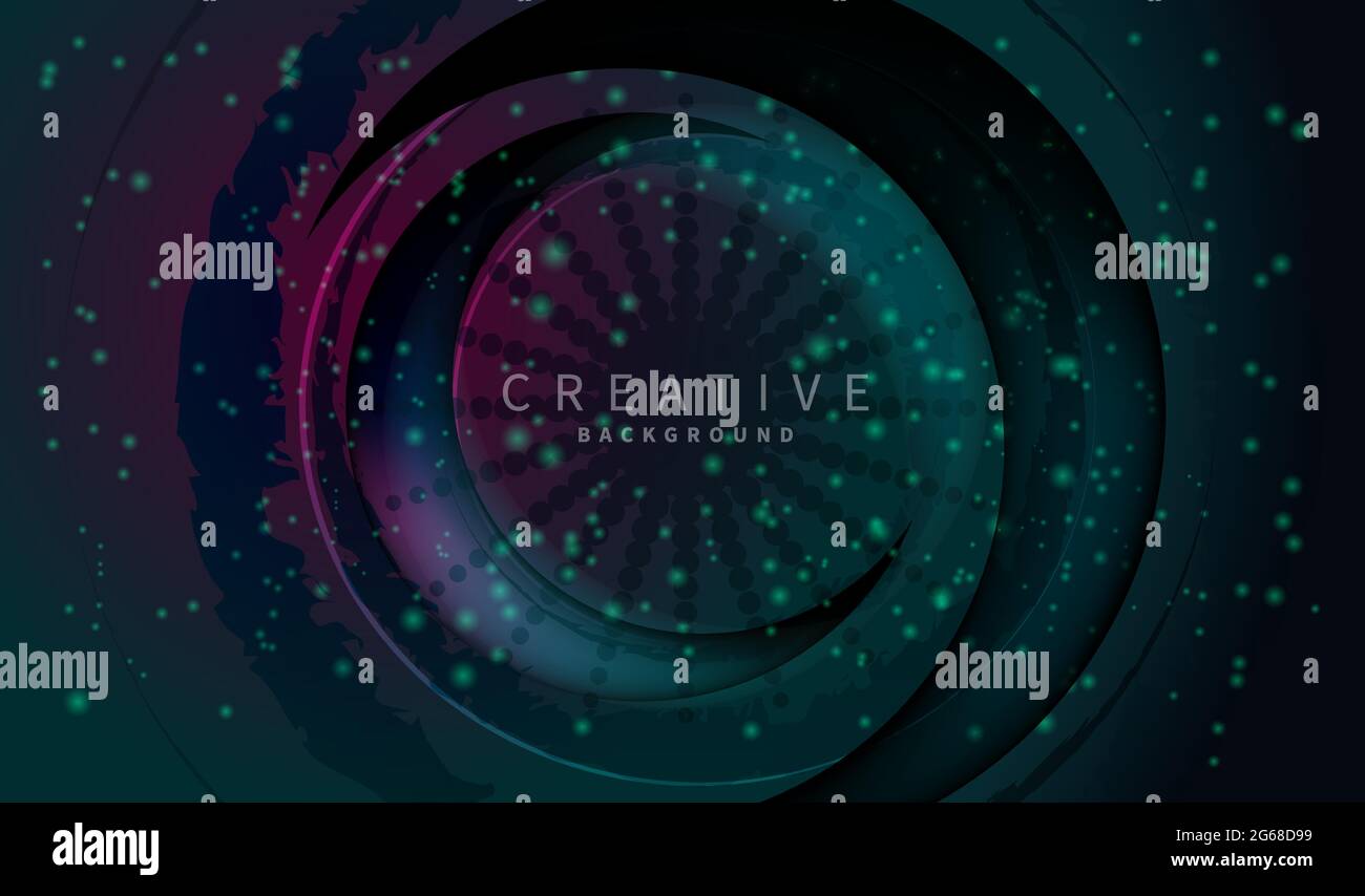 Esoteric background. Cosmic pattern with round frame. Magical abstract ...