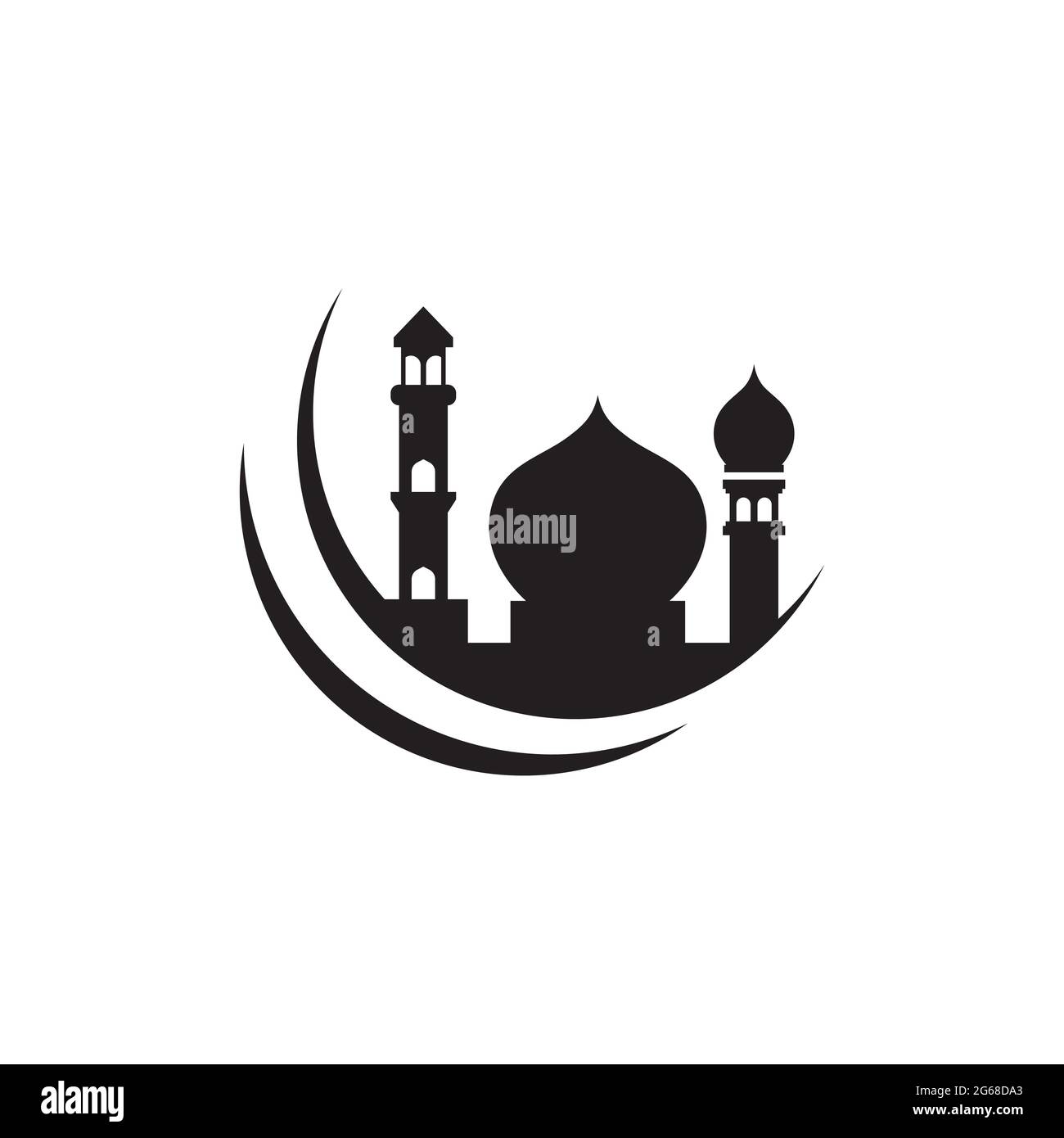 Mosque symbol icon vector Illustration design template Stock Vector ...