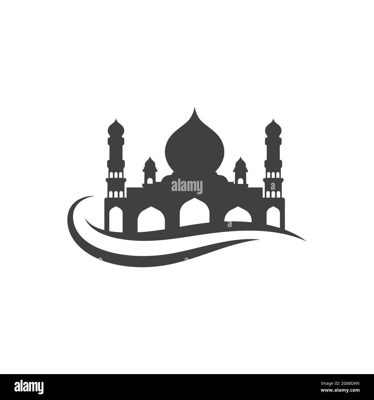 Mosque symbol icon vector Illustration design template Stock Vector ...