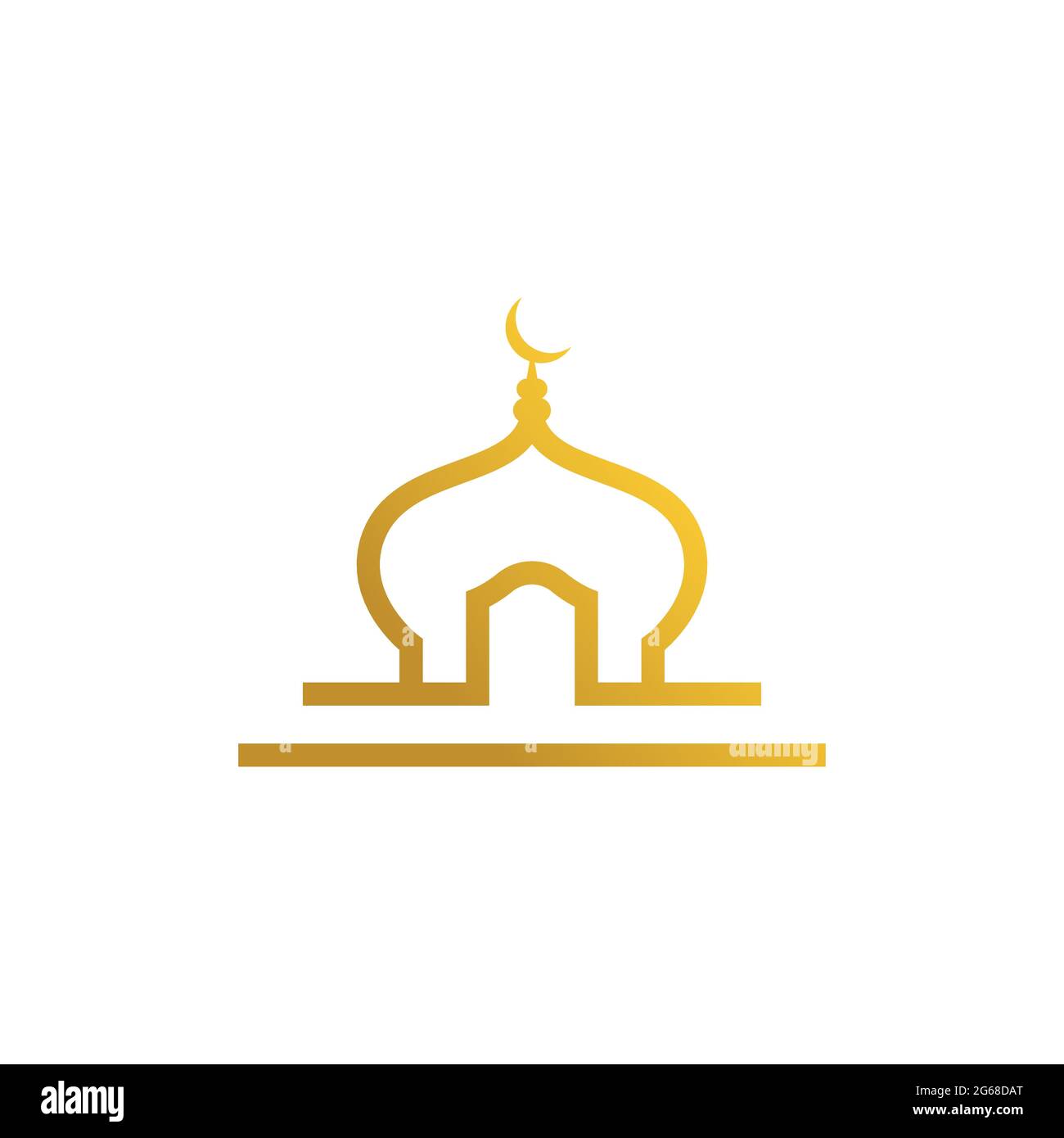 Mosque symbol icon vector Illustration design template Stock Vector ...