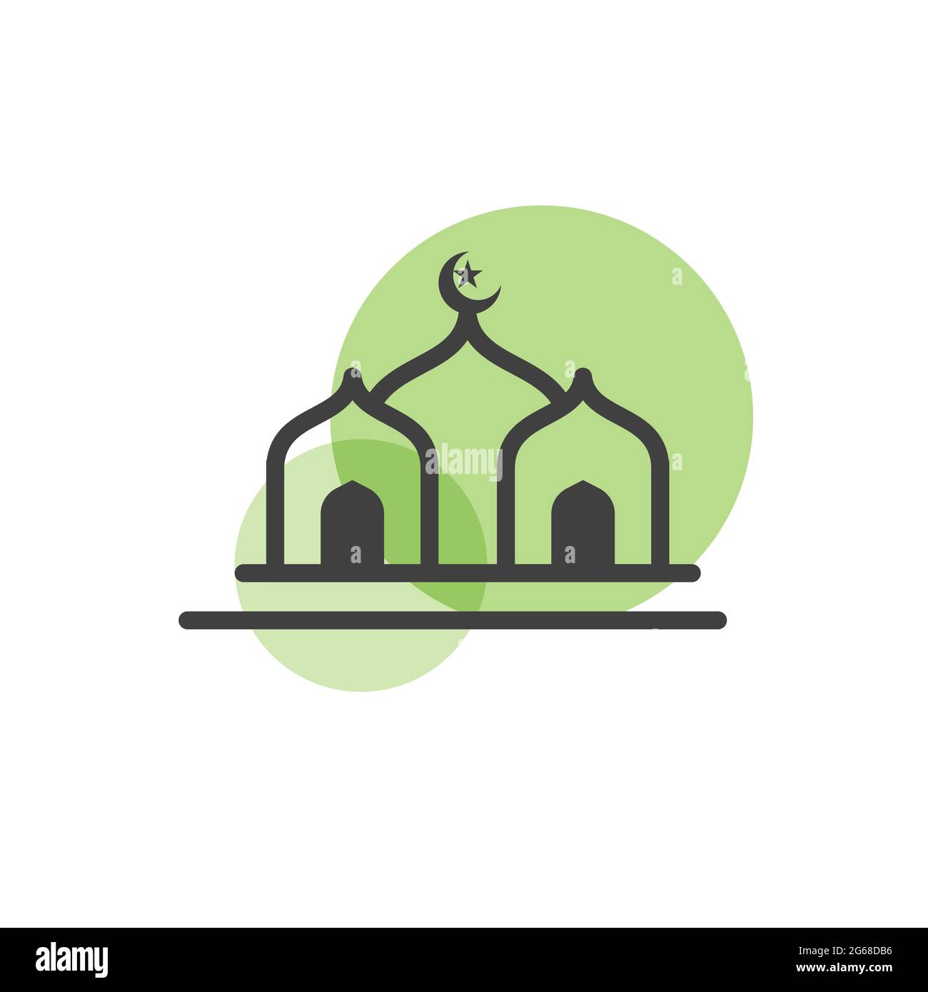 Mosque symbol icon vector Illustration design template Stock Vector ...