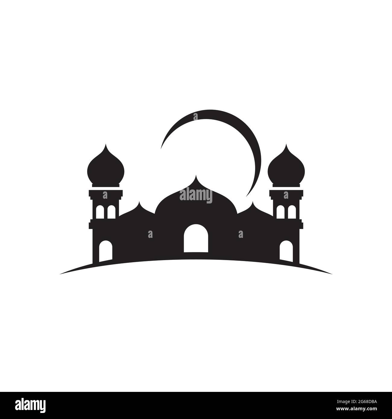 Mosque symbol icon vector Illustration design template Stock Vector ...