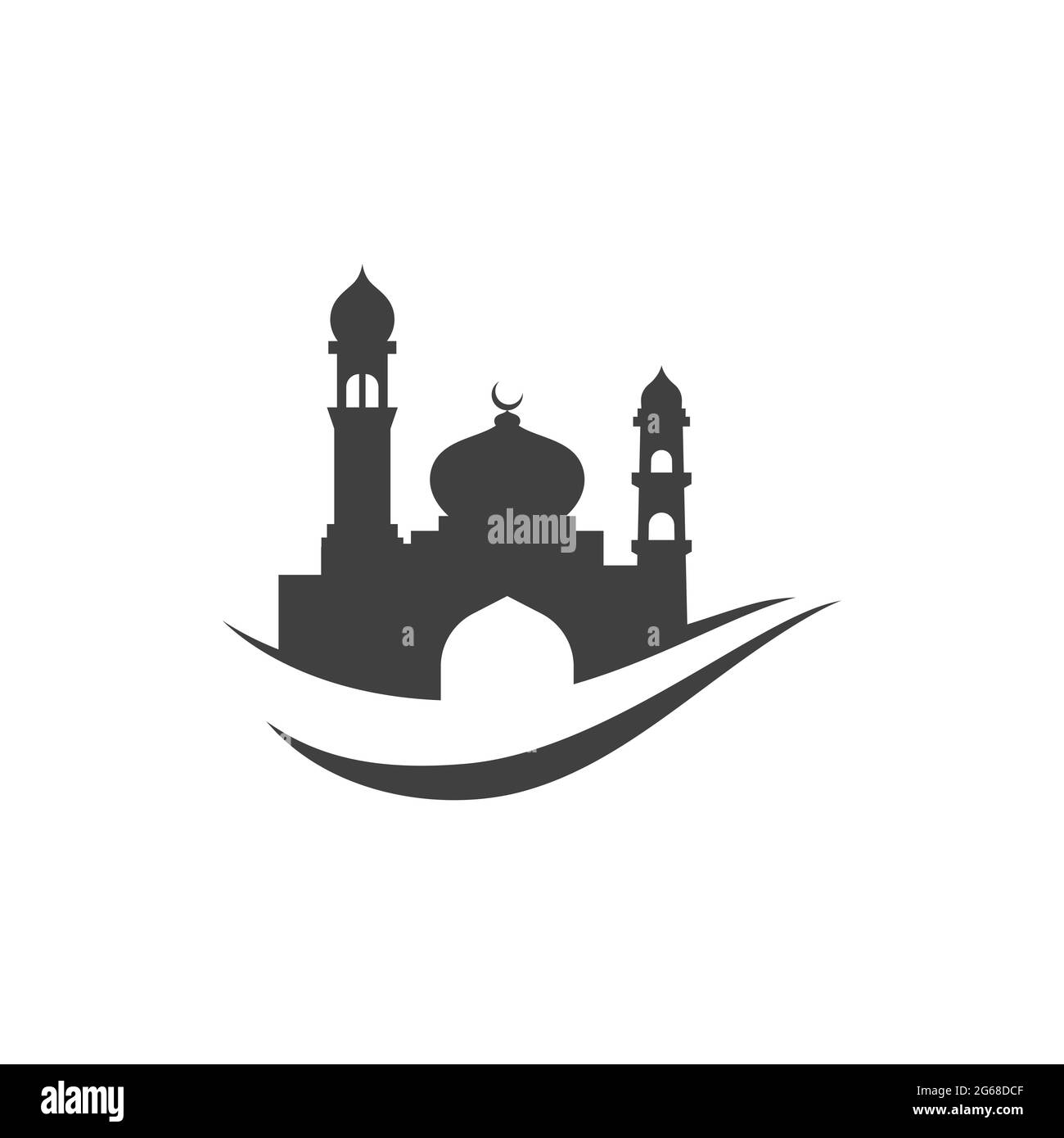 Mosque symbol icon vector Illustration design template Stock Vector ...