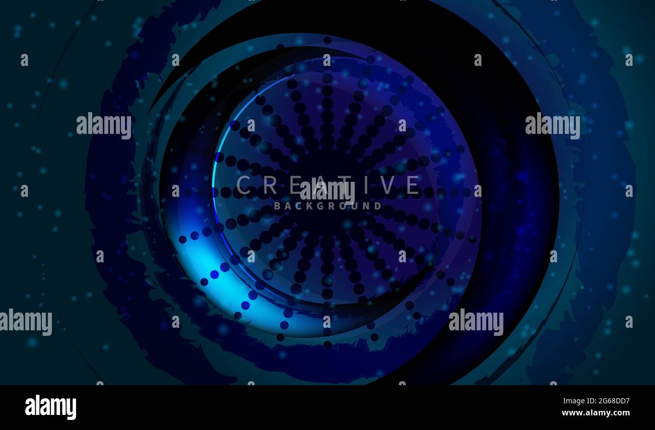 Esoteric background. Cosmic pattern with round frame. Magical abstract ...