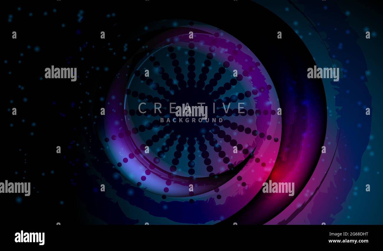 Esoteric background. Cosmic pattern with round frame. Magical abstract ...