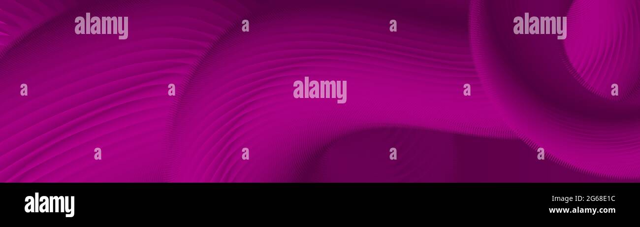 Pink wide banner with abstract wave. Advertising background, graphic ...