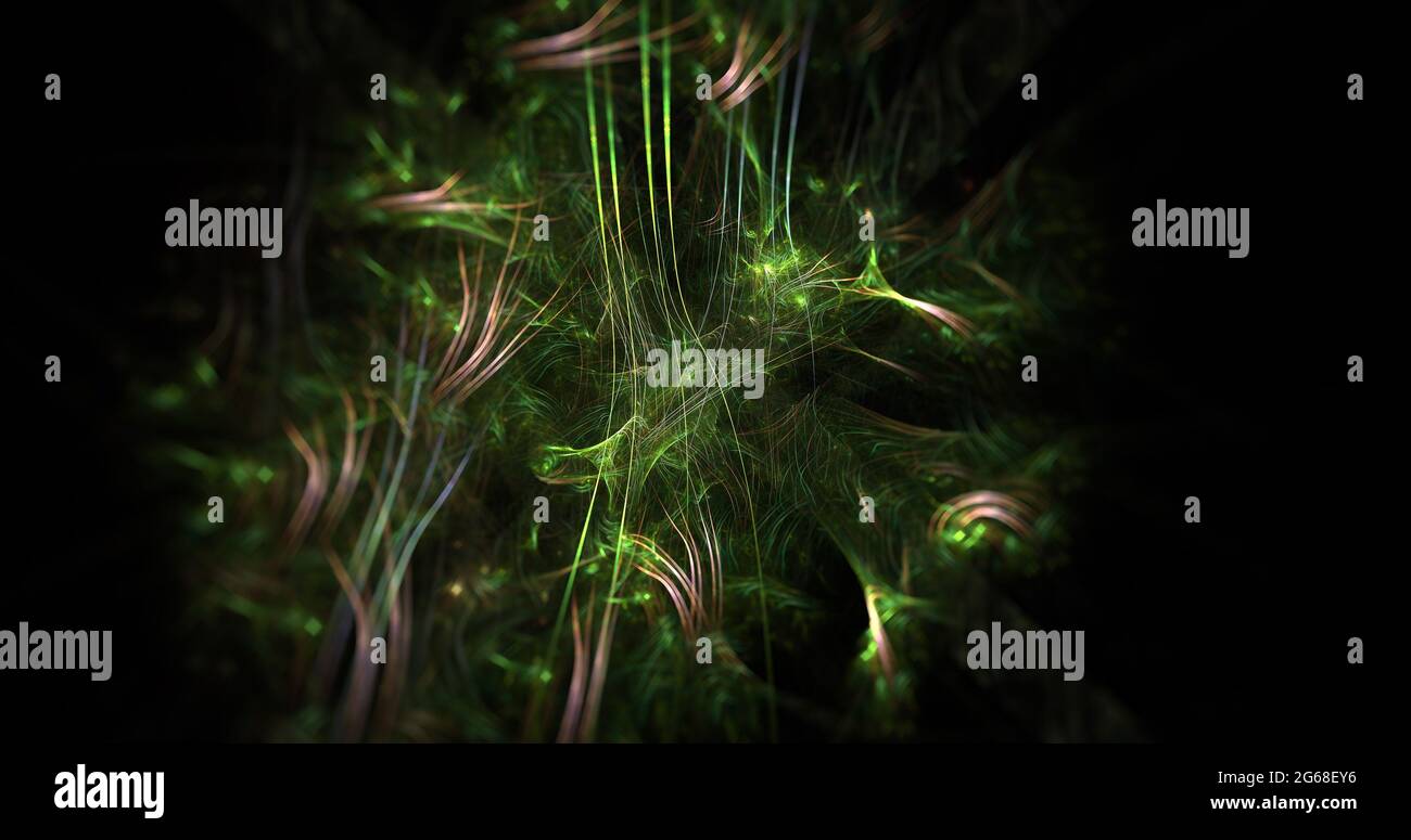 futuristic alien landscape with grass useful as a background Stock ...