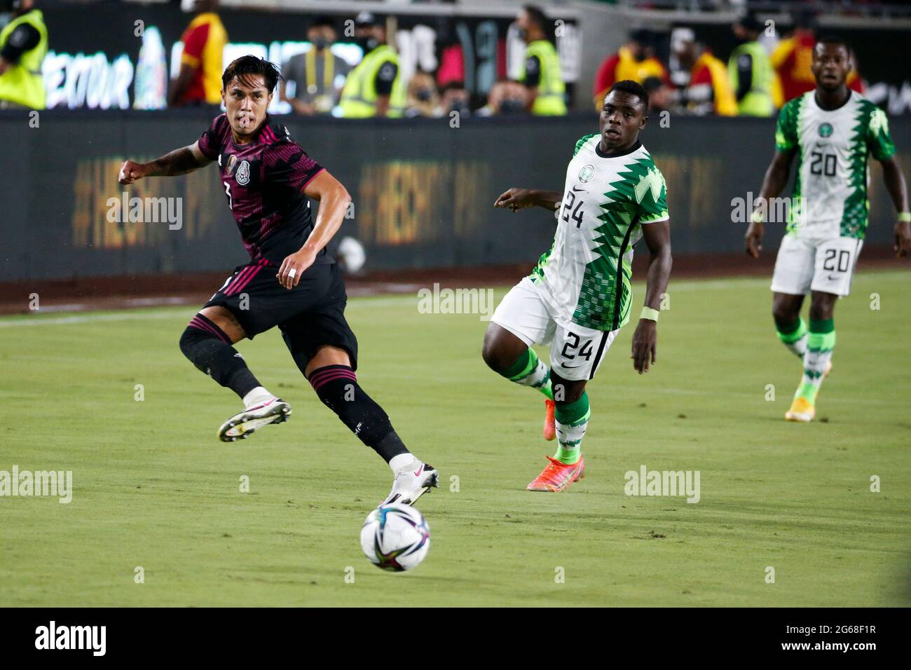 Los Angeles, California, USA. 3rd July, 2021. Mexico defender Carlos ...