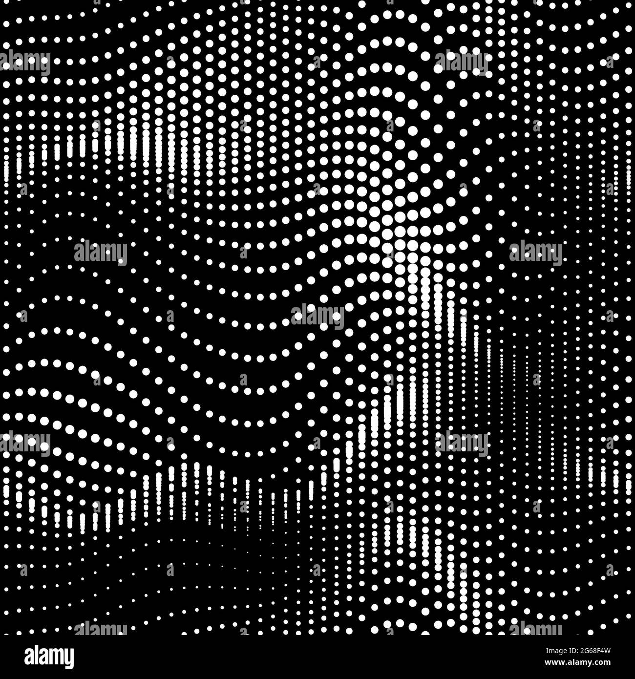 Seamless wavy array of dots pattern for print or digital use Stock ...