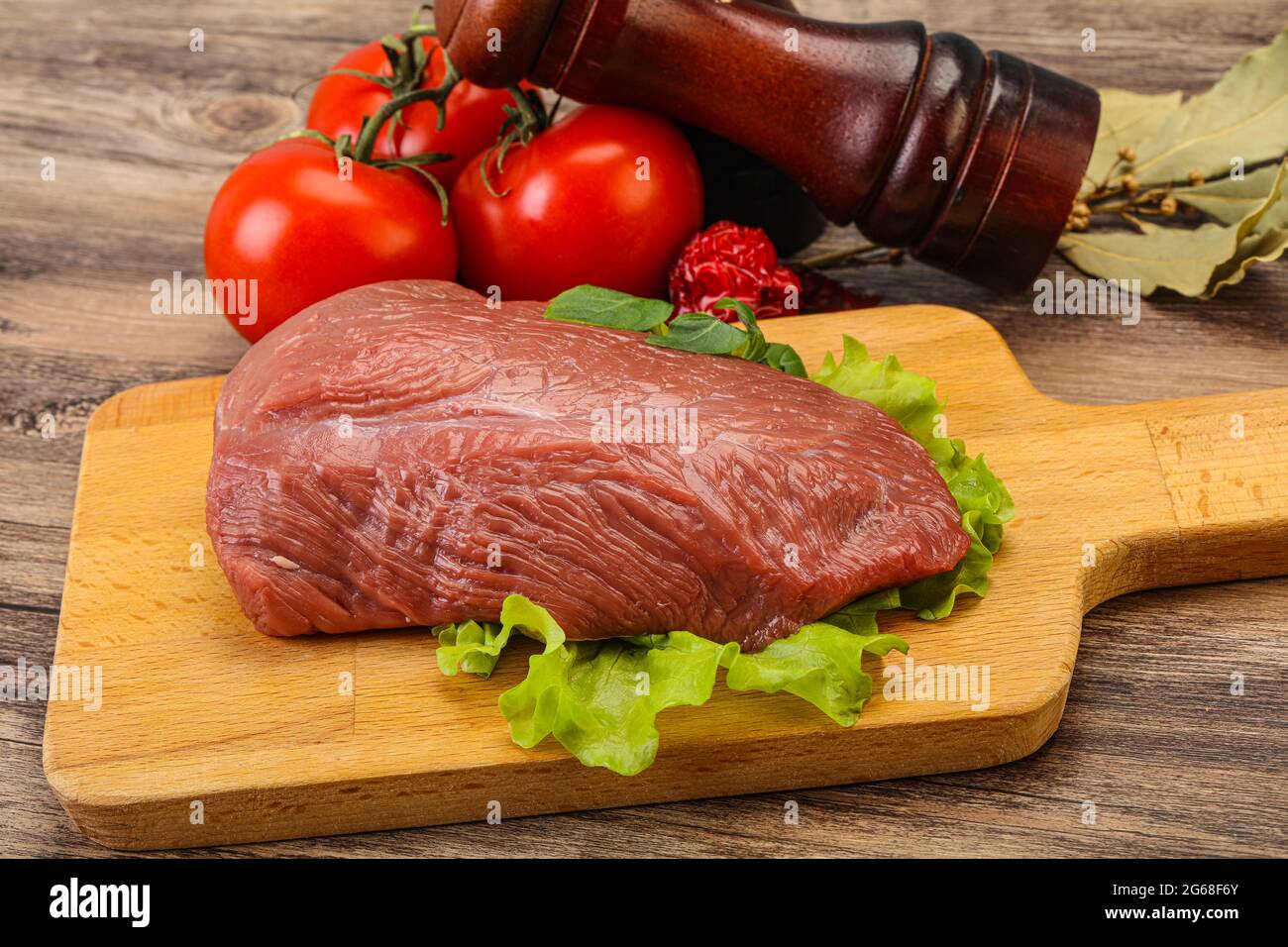 Raw beef meat piece for cooking Stock Photo - Alamy