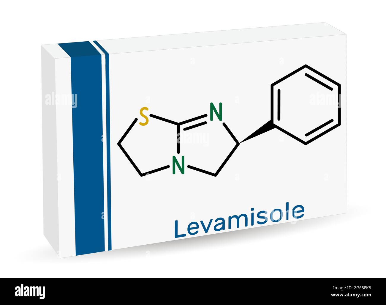 Levamisole molecule. It is antihelminthic drug for the treatment of ...