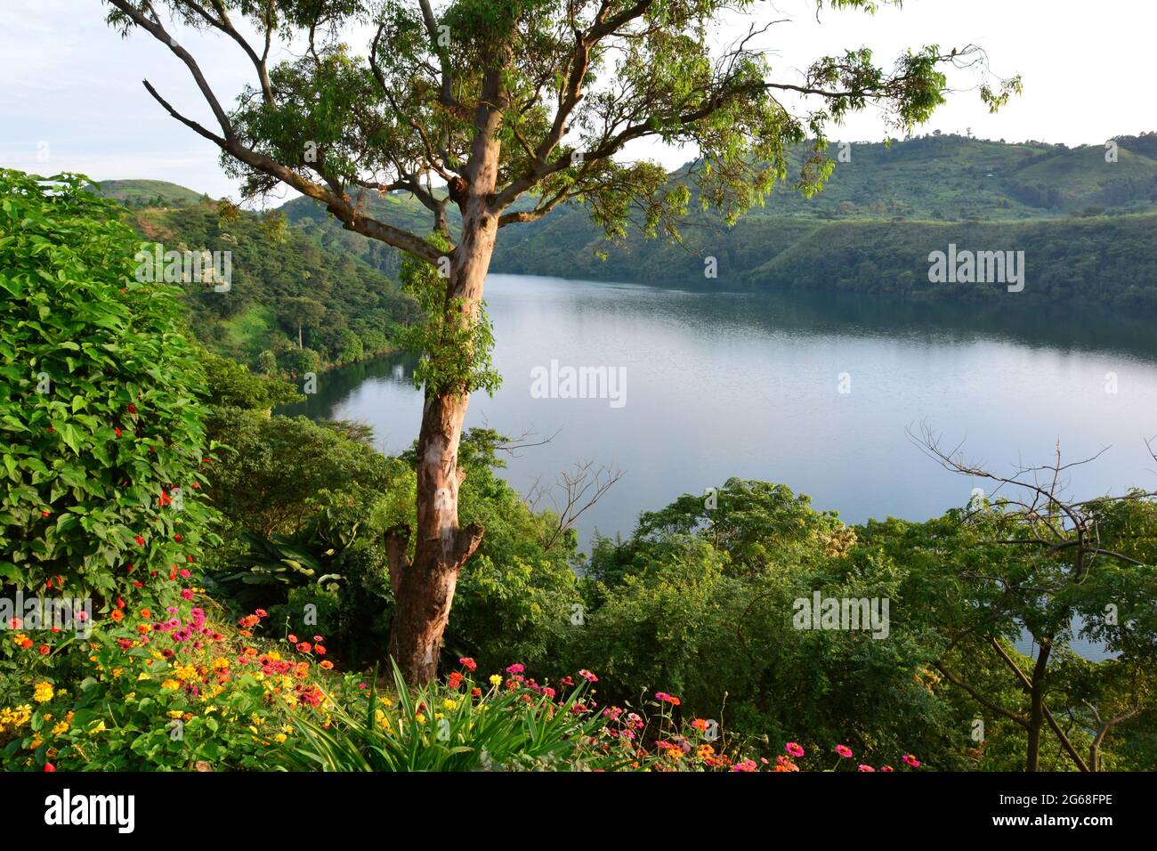 UGANDA. FORT PORTAL. THE VOLCANO REGION IS KNOWN FOR ITS NUMEROUS OLD ...