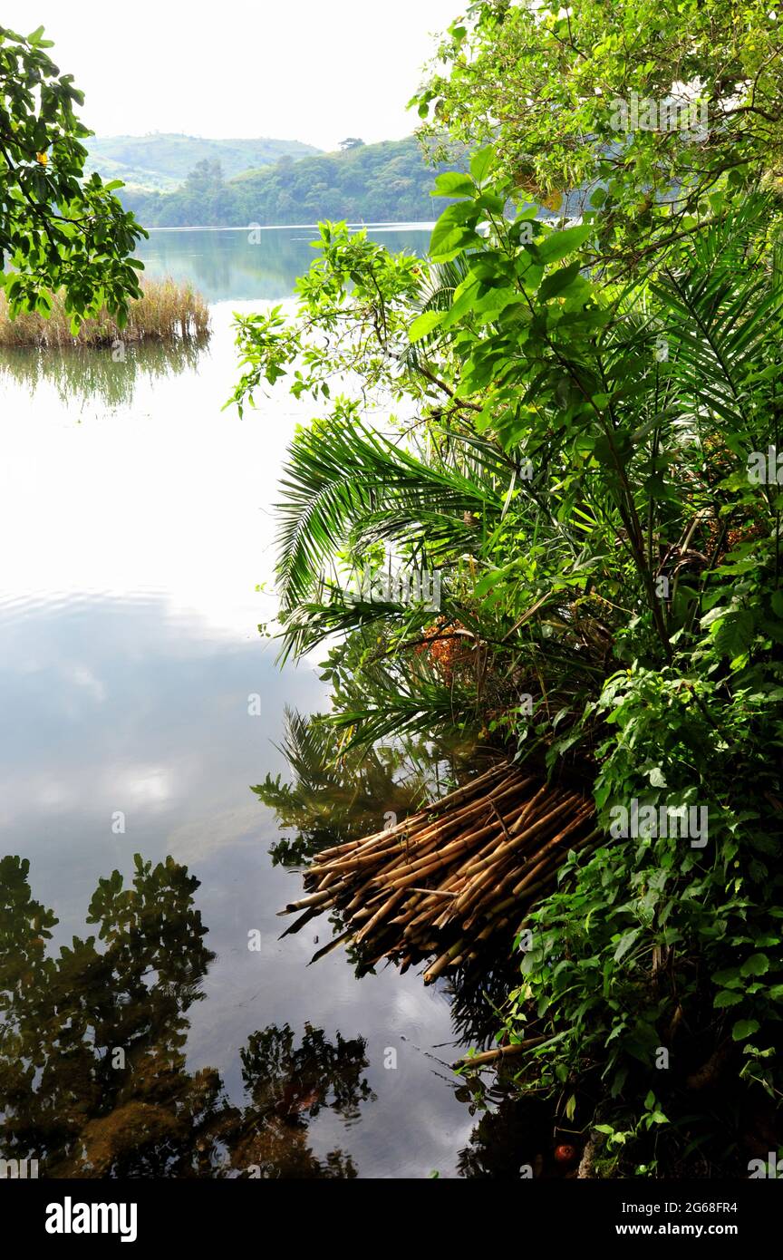 UGANDA. FORT PORTAL. THE VOLCANO REGION IS KNOWN FOR ITS NUMEROUS OLD ...