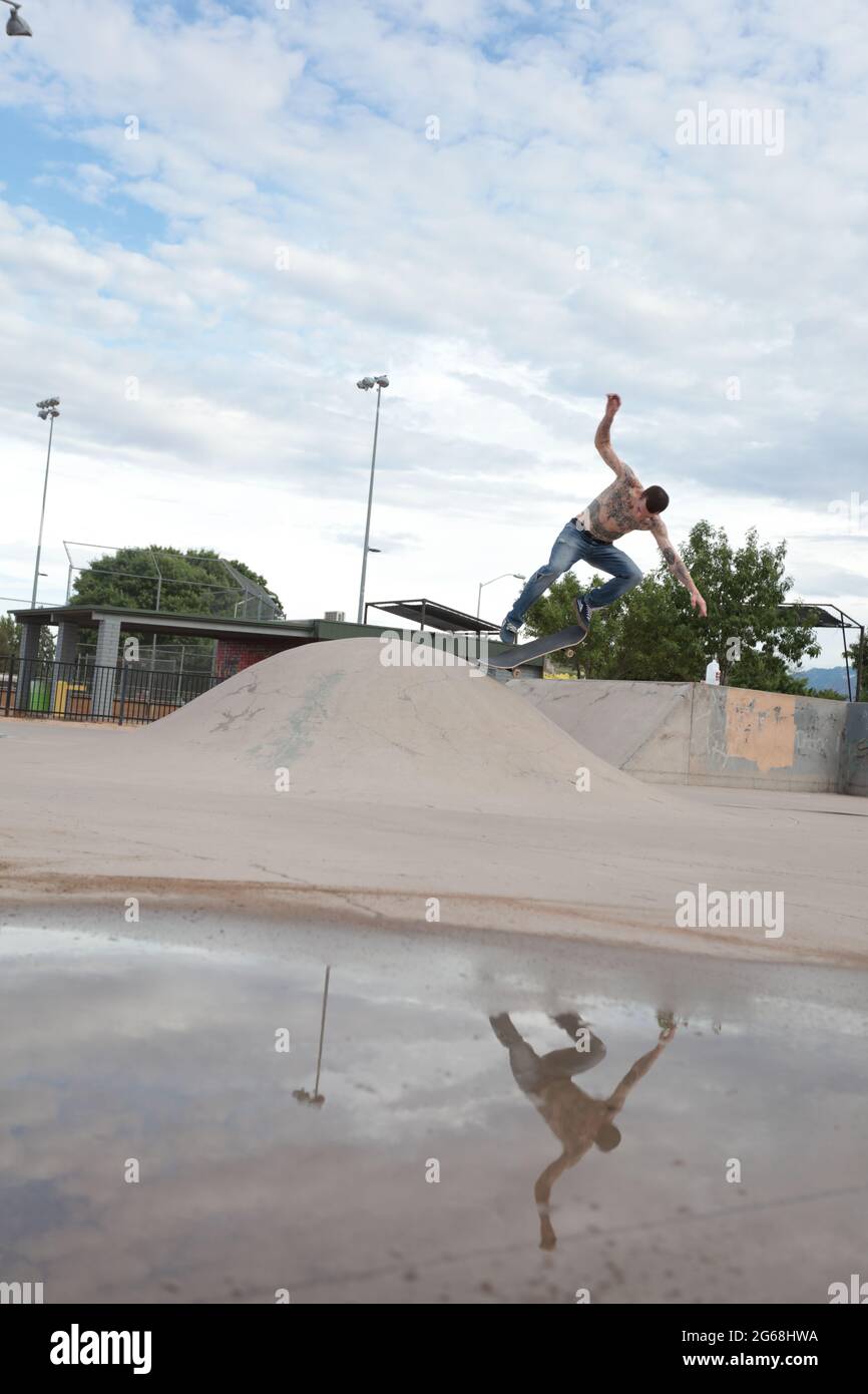Local Skateboard Hero Stock Photo - Alamy
