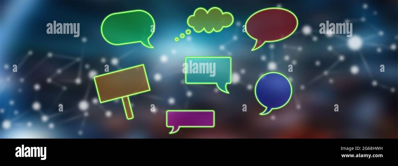 Illustration of a communication concept Stock Photo - Alamy