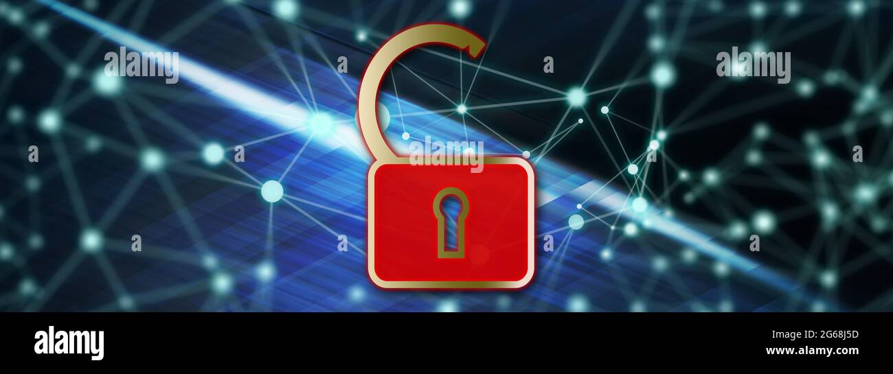 Illustration of a network security concept Stock Photo - Alamy