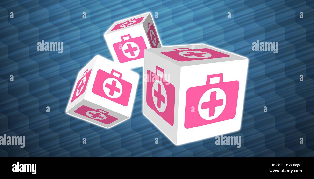 Illustration of a first aid concept Stock Photo - Alamy