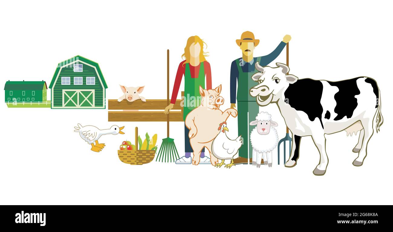 Agriculture animal animals Cut Out Stock Images & Pictures - Alamy