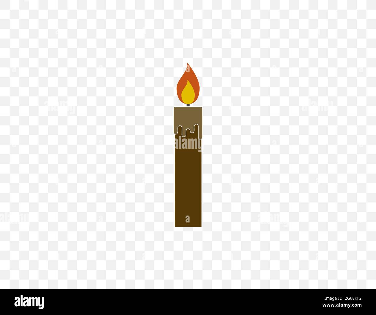Candle, decoration, fire icon. Vector illustration. flat design Stock ...