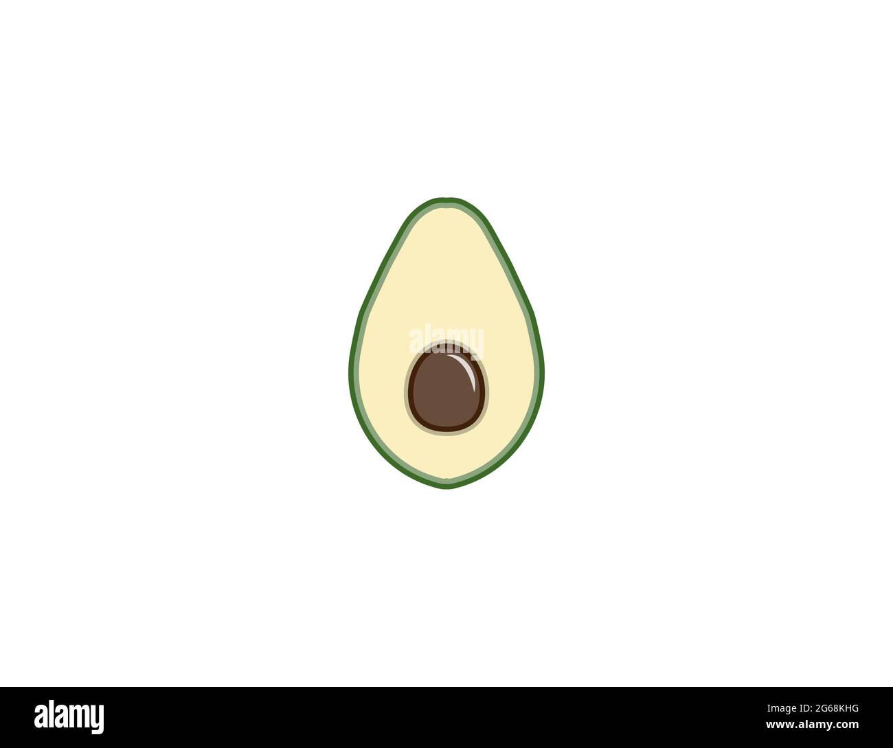Fruit, avocado icon. Vector illustration. Flat design Stock Vector ...