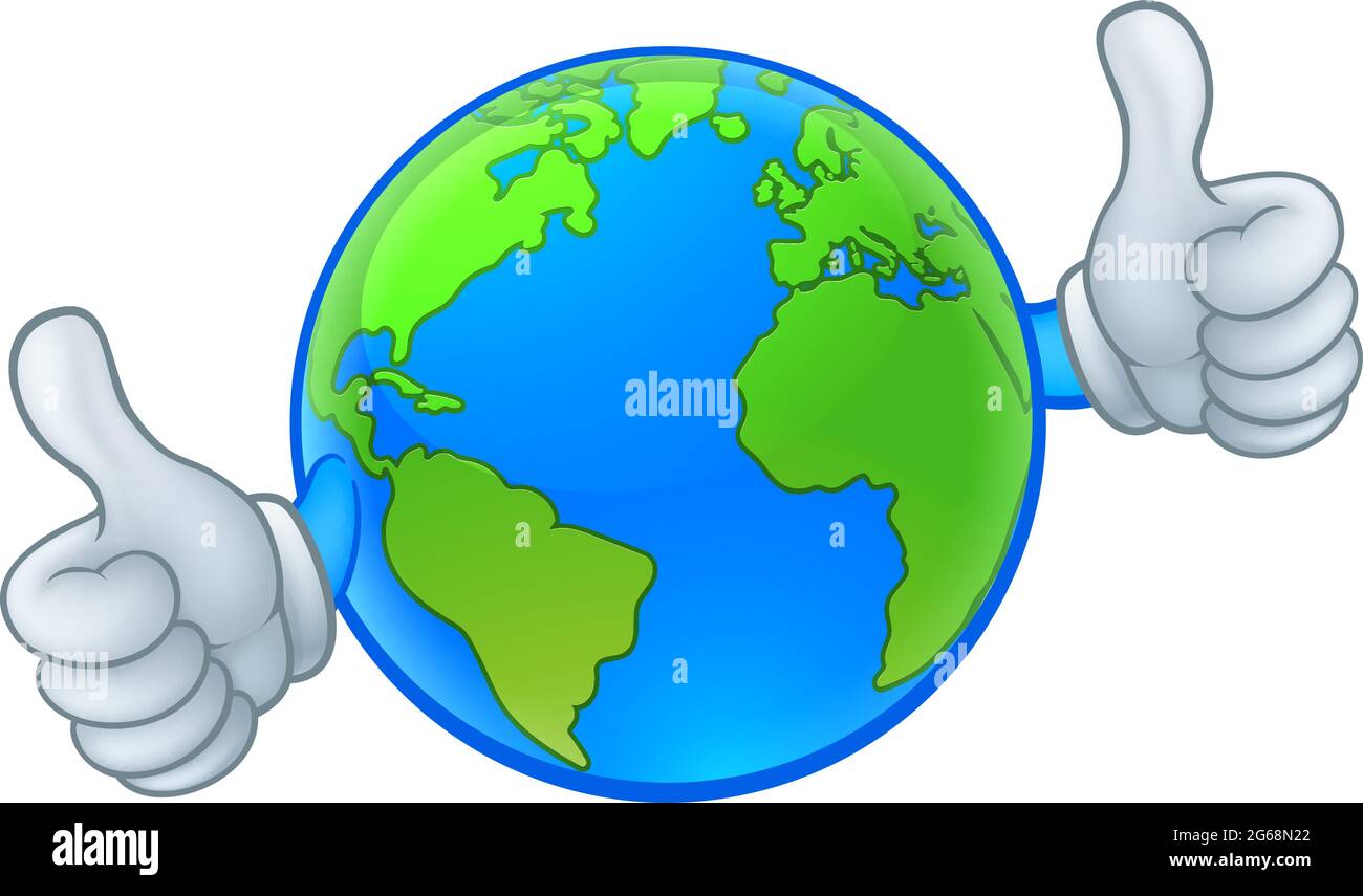 Earth Globe World Mascot Cartoon Character Stock Vector Image & Art - Alamy