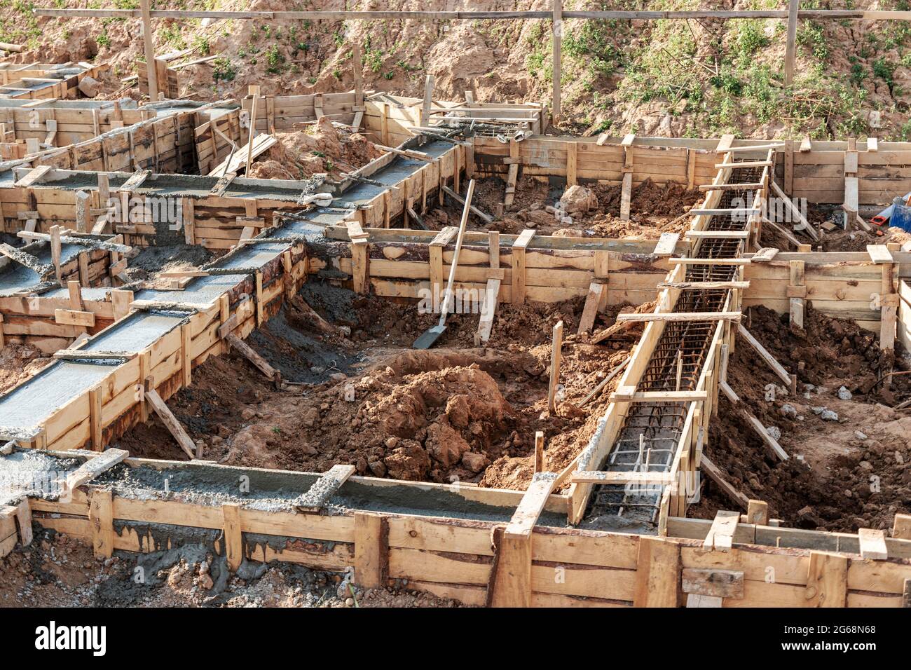 Wooden Formwork Construction Foundation High Resolution Stock Photography and Images - Alamy