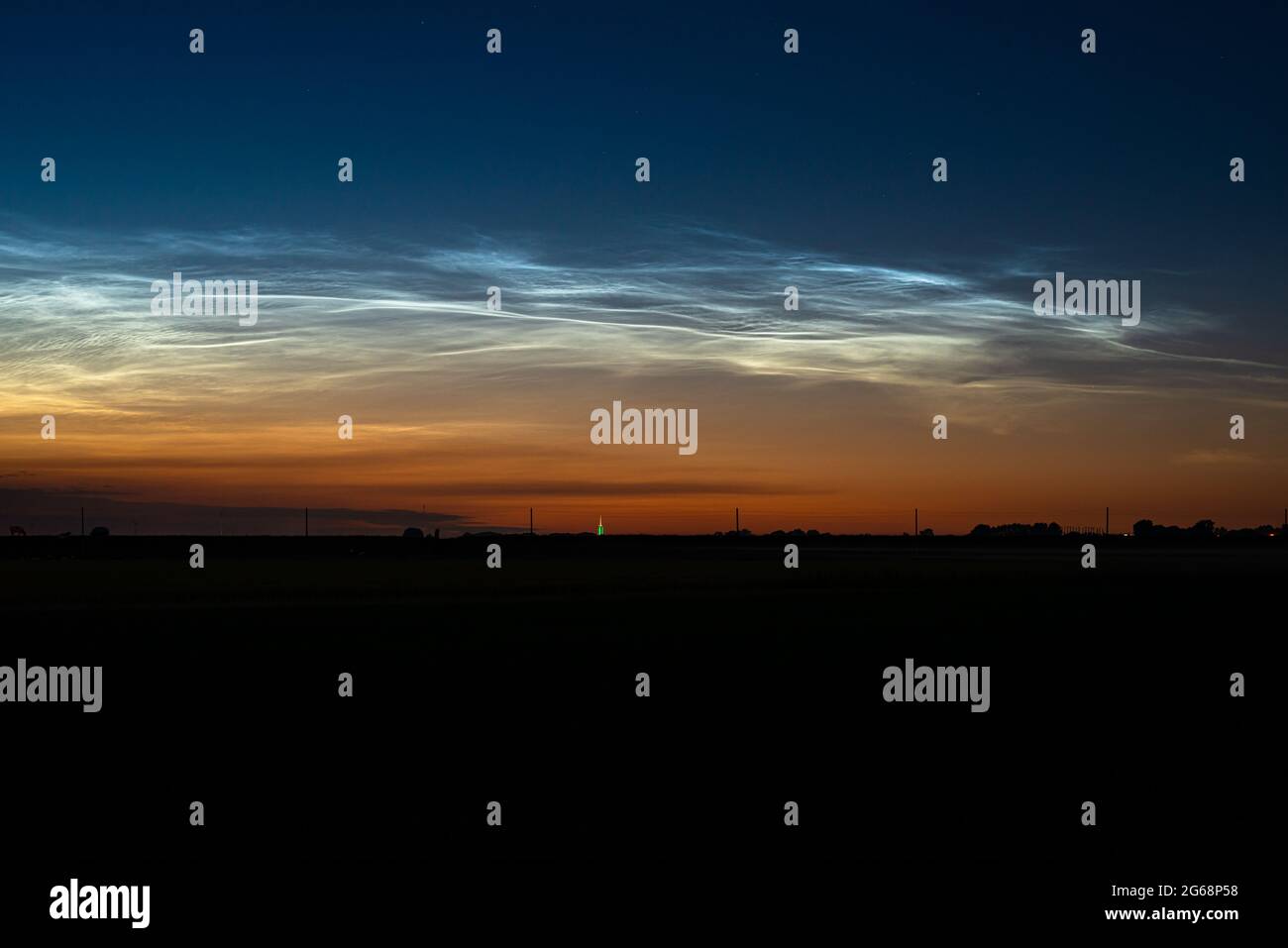 Night landscape panorama noctilucent hi-res stock photography and ...