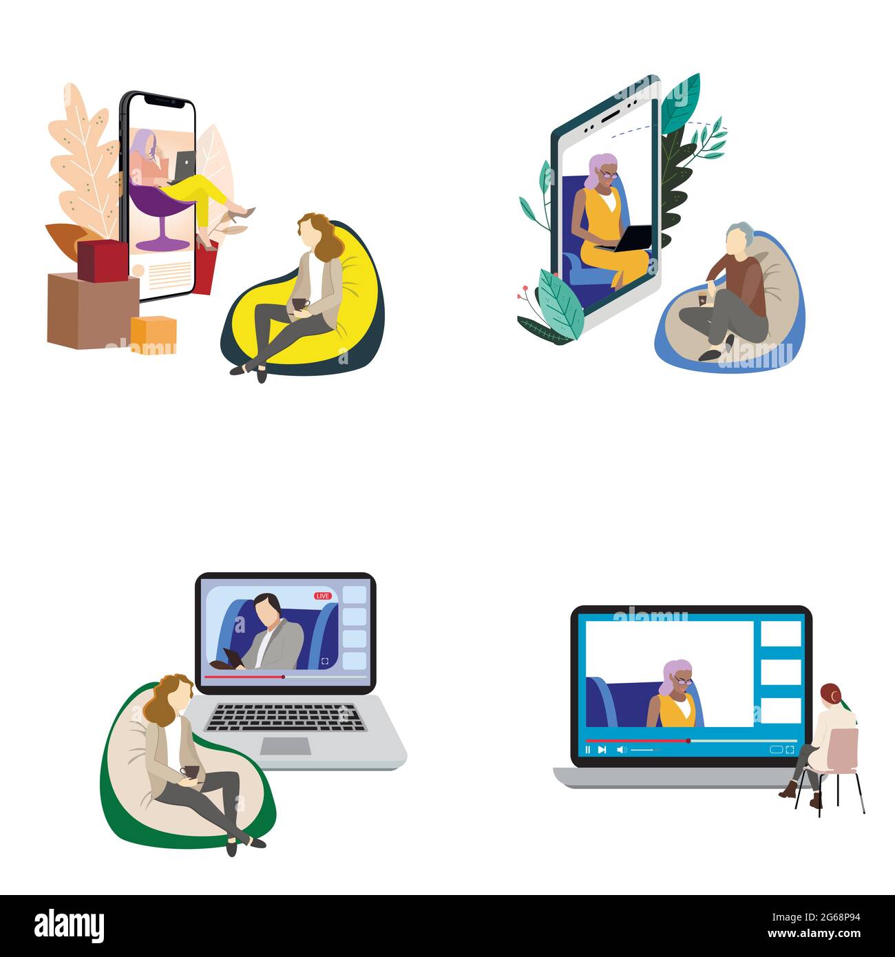 Virtual rehabilitation Stock Vector Images - Alamy