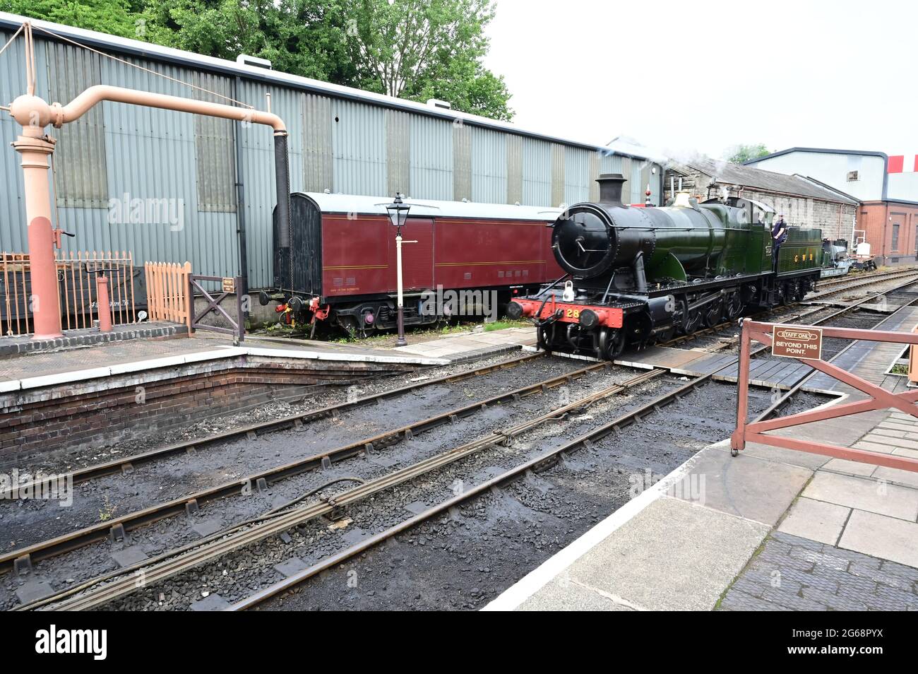 2857 a GWR freight steam engine Stock Photo - Alamy