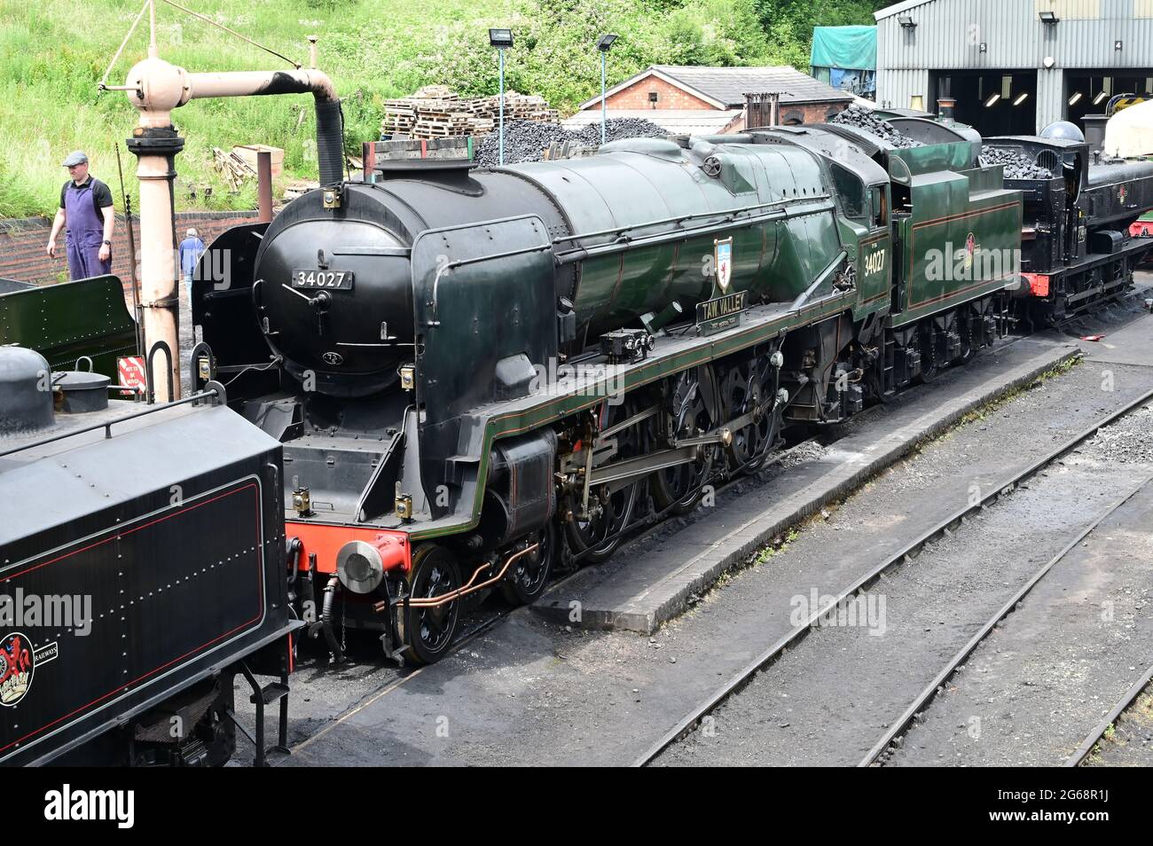 Taw Valley a West Country class locomotive Stock Photo - Alamy