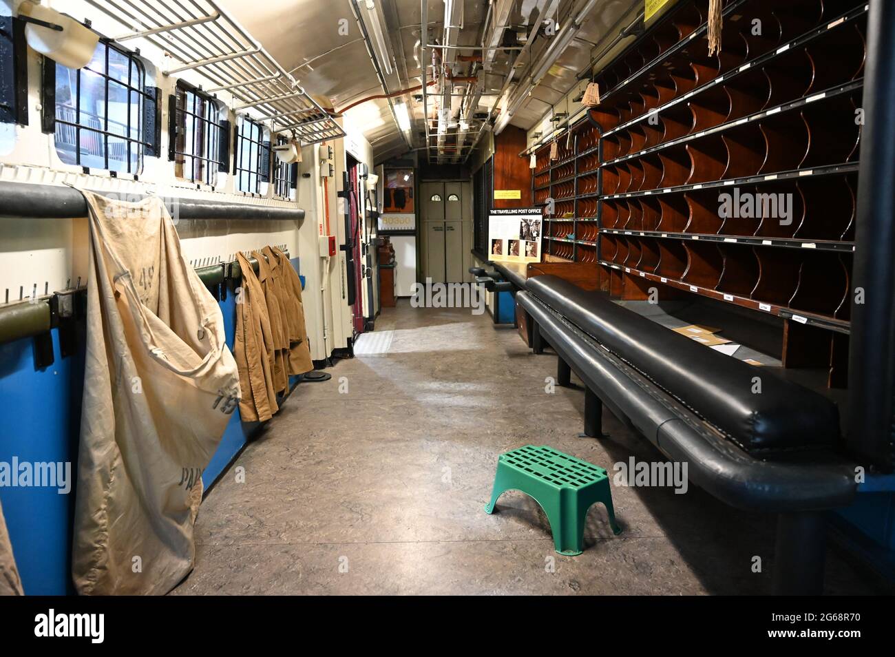 The inside of a Royal Mail carriage that was robbed during the Great ...
