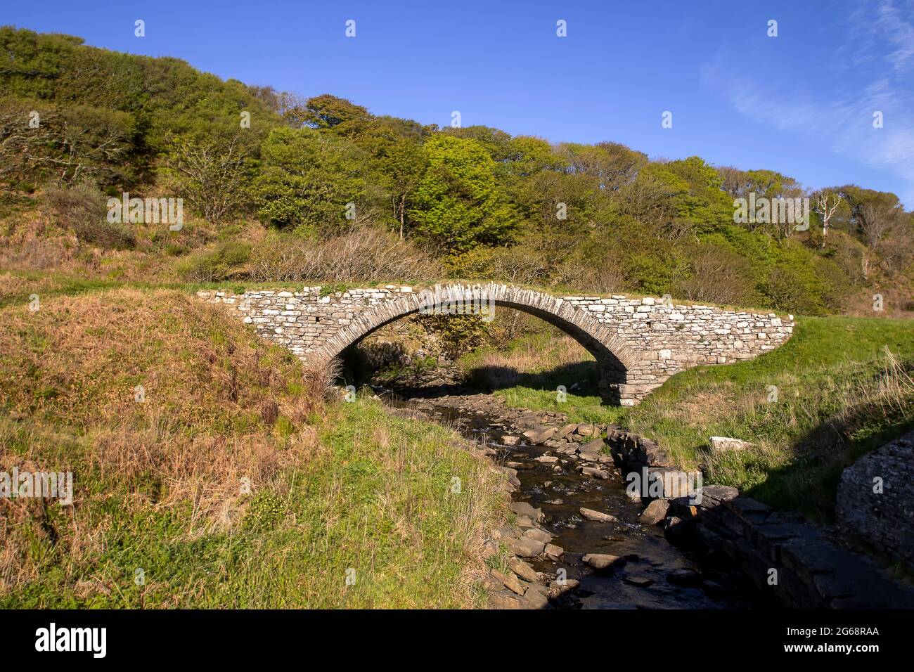 The small harbour at Latheronwheel on the coast of Caithness, Scottish ...