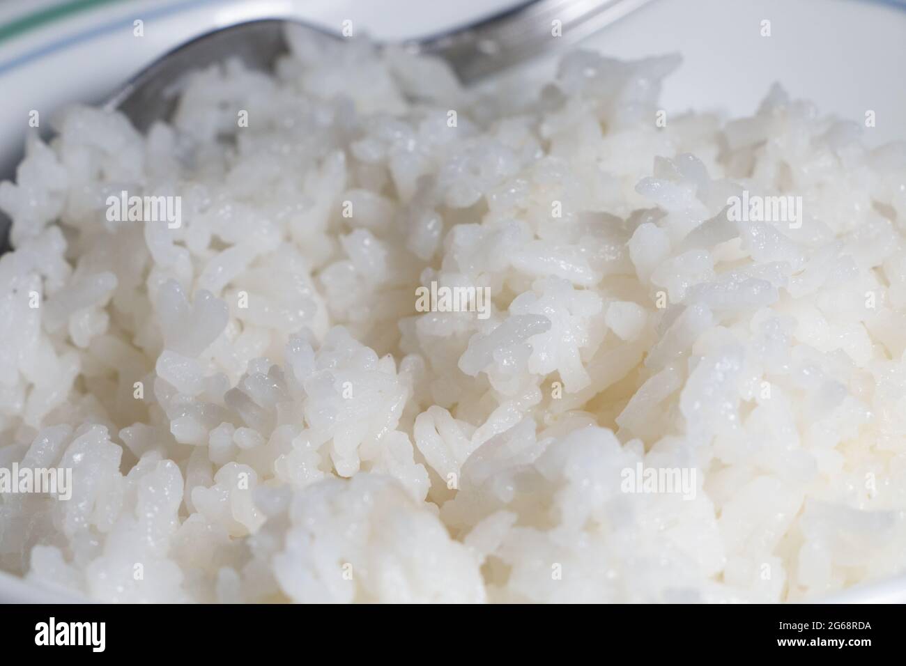 white rice meal in a saucer Stock Photo - Alamy