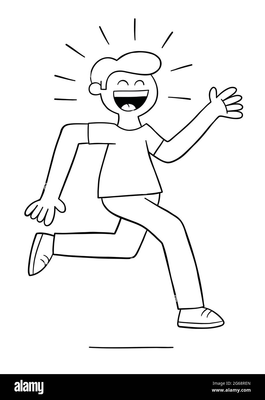 Very Happy Person Cartoon