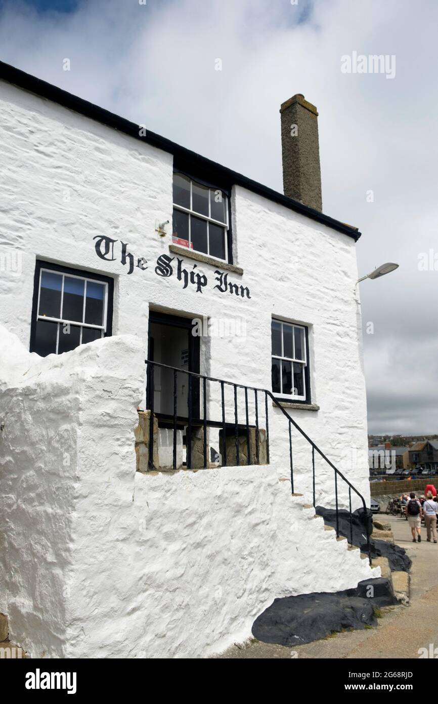 The Ship Inn, Porthleven Cornwall, UK Stock Photo - Alamy