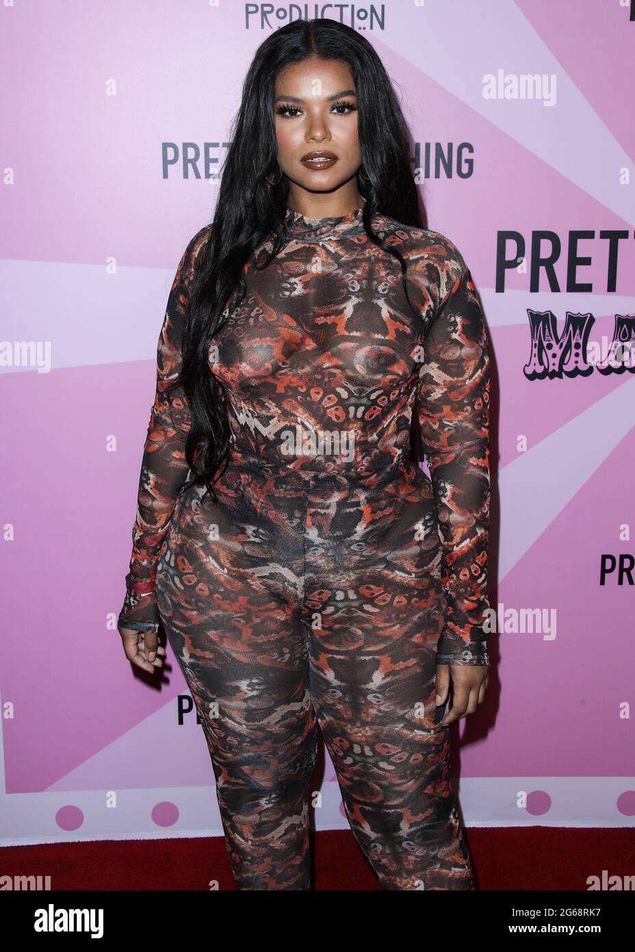 LOS ANGELES, CALIFORNIA, USA - JULY 03: Model Leslie Sidora arrives at ...