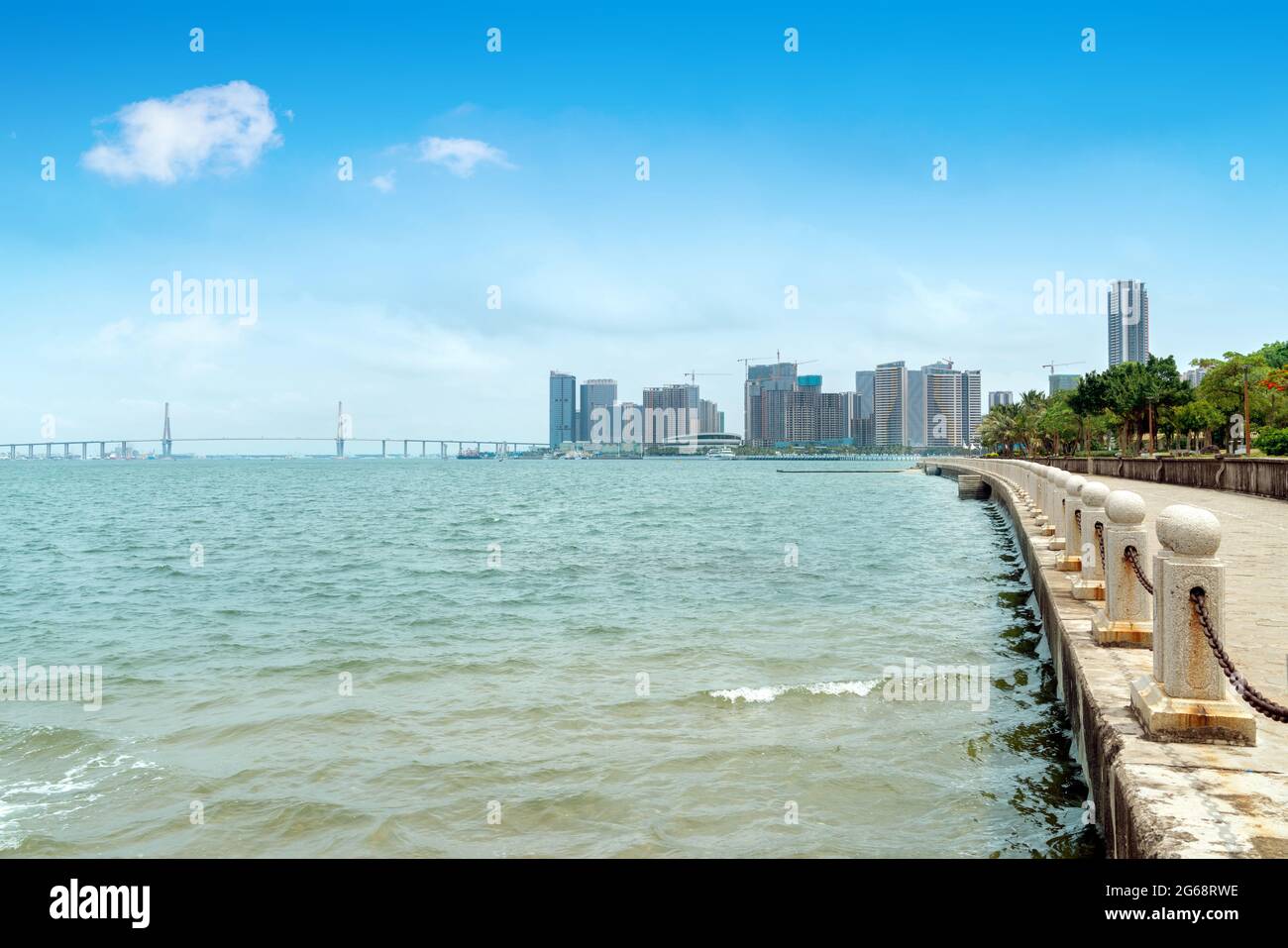 Sea and city view of Zhanjiang, China Stock Photo - Alamy